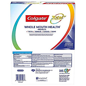 Colgate Total SF Advanced Whitening Toothpaste 6.4 oz, 5-pack