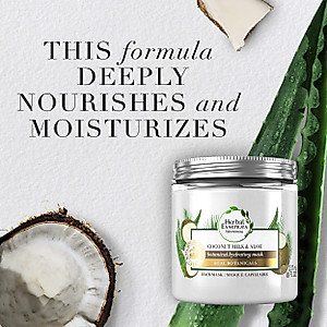 Herbal Essences Bio: Renew Coconut Milk & Aloe Hydrating Hair Mask for Dry Damaged Hair, 8 Fl Oz, 6.374 Fl Oz