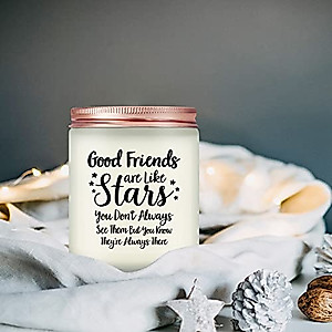 Volufia Candles Gifts for Friend, Friendship Gifts for Women, Best Friend Female, BFF, Bestie, Coworkers - Best Friend Gift for Women - Christmas Birthday Gifts - Funny Lavender Scented Candle