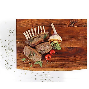 Zassenhaus Chopping Board Made of Acacia Wood, Solid Chopping Block, Wooden Chopping Board for Meat, Sustainably Grown Hardwood, Kitchen Board, 16" x 11.8" x 2"
