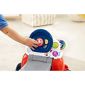 Fisher-Price Laugh & Learn 3-In-1 Smart Car, Baby Walker & Toddler Ride-On Toy with Smart Stages Learning Content for Ages 9+ Months