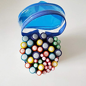 Minerva Curlers for long hair,Flexi Curling Rods Hair Rollers 42-pack 7" Multicolor