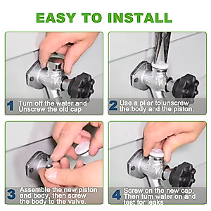 Jingzan 2 PACK VACVBKX1B Vacuum Breaker Replacement Kit for Traditional Anti-Siphon Frost-Free Sillcock Valves, Silver Color Anti Siphon Valve Repair Kit