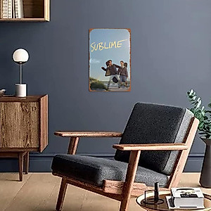 Sublime Movie Poster Tin Sign Cafe bar Home Wall Art Decoration Retro Metal Tin Sign 8x12 inch