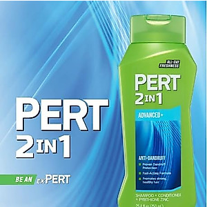 Pert Plus 2 in 1 Shampoo + Conditioner Dandruff Control 25.40 oz (Pack of 3)