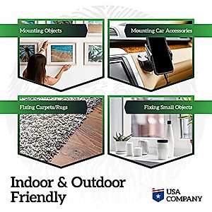 WickedGood Mounting Tape (3/4" x 120"), Double Sided Adhesive Tape, Heavy Duty Indoor & Outdoor Tape, Waterproof (Clear)