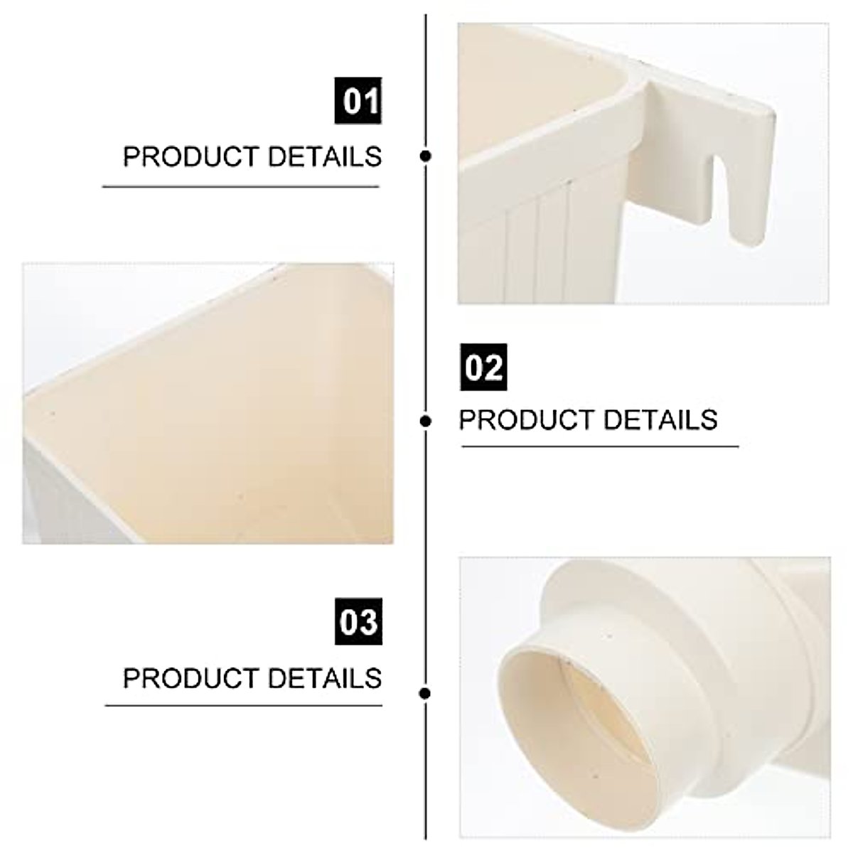 DOITOOL Gutter Downspout Adapter Universal Rainwater Gutter Downspout Outdoor Downspout Drainage Connector for Gutter Downspout Extensions (10.41x8.25x5.82 Inch)