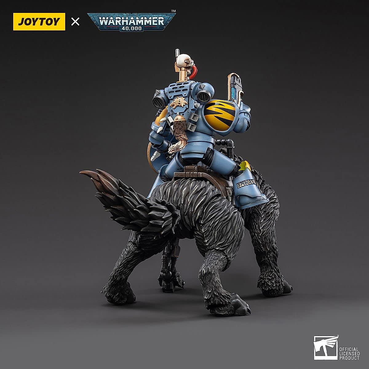 JOYTOY 1/18 Warhammer 40,000 Space Wolves Thunderwolf Cavalry Frode