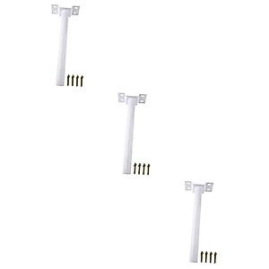 3 Sets Light Fixing Bracket Lamp Arm Bracket Light Fixture Mounting Bracket Street Light Metal Bracket Solar Street Light Bracket Lamp Arm Accessory Street Lamp Mounting Arm