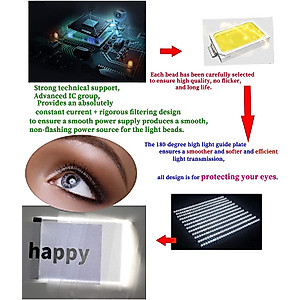 Portable A4 Tracing LED Board Light Box, Ultra-Thin Dimmable USB Cable Powered Artcraft Trace Light Pad Copy Boxes for Artists Tattoo Drawing, Sketching Tracer, Animation, X-ray