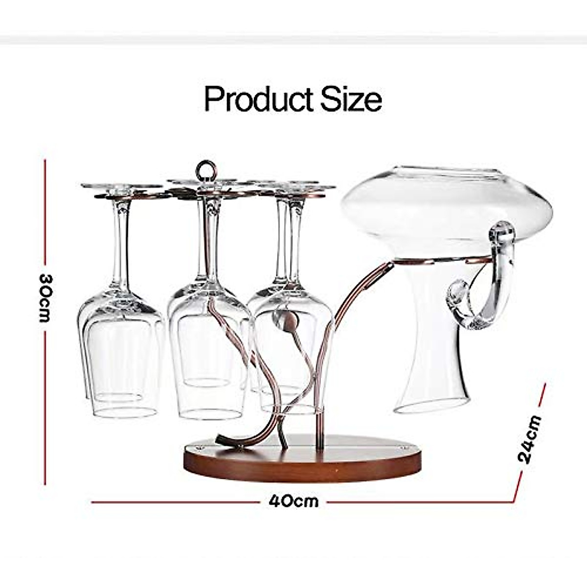 NILICAN Can Be Placed Decanter Wine Glass Holder Kitchen Living Room Bar Metal Free-standing Desktop Tableware Storage Rack Glasses Frame Drying System