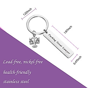 LQRI Scales of Justice Lawyer Gifts Fucking Great Lawyer Keychain Thank You Gift for Lawyer Attorney, Law School Graduates Gifts (silver)