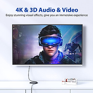 UVOOI DisplayPort to DisplayPort Cable 3-Pack, 6 Feet, 4K Display Port DP to DP Cord 6FT [4K@60Hz, 2K@165Hz, 2K@144Hz] Compatible with All Display Port Devices