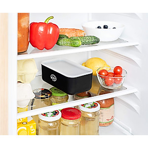 Cheese Grater with Container and Lid & Peeler Set - Vegetable Fruit Multi-Function Stainless Steel Kitchen Utensil Kit with Black Food Plastic Storage Stable Box - Hand Chopper Graters & Peelers