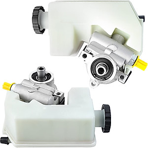 CHargo Power Steering Pump with Reservoir 20-64610 compatible for 2002 2003 2004 2005 2006 J.p Liberty 3.7L V6 New Power Assist Pump with Reservoir Replace OE-Quality 96-64610