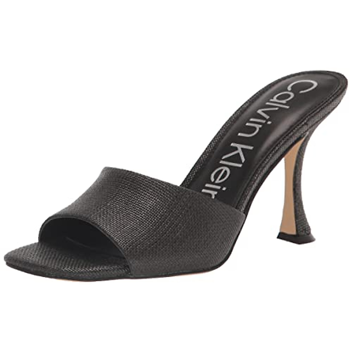 Calvin Klein Women's Bradon Heeled Sandal, Black 001, 9