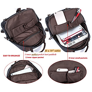 Leaper Retro Crossbody Bag Sling Bag Canvas Messenger Bag for Men Women Shoulder Bag Crossbody Handbags Satchel Black, M