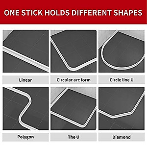 GenericBrands 59 Inch Collapsible Shower Water Dam Threshold, Bathroom Water Stopper Barrier Keeps Water Inside Dry and Wet Separation for Sink or Shower