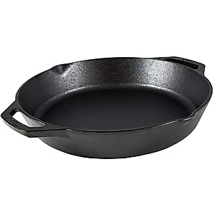 Lodge 17-Inch Cast Iron Skillet + 12-Inch Cast Iron Skillet