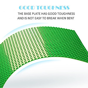 Ulanlan Classic Baseplate 15" for Building Bricks 100% Compatible with All Major Brands, Square 50x50 Building Base Accessory for Birthday, Holiday or Any-Day Gift