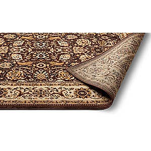 Well Woven Darya Brown Modern Sarouk Area Rug Updated Traditional Persian Style (5'3" x 7'3")