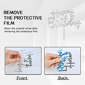 JOERSH 23pcs Disco Ball Cupcake Toppers Happy Birthday Cake Topper - 1970s Disco Ball Cake Picks Disco Theme Cake Decorations for Disco Theme Party 70s Disco Party Favor