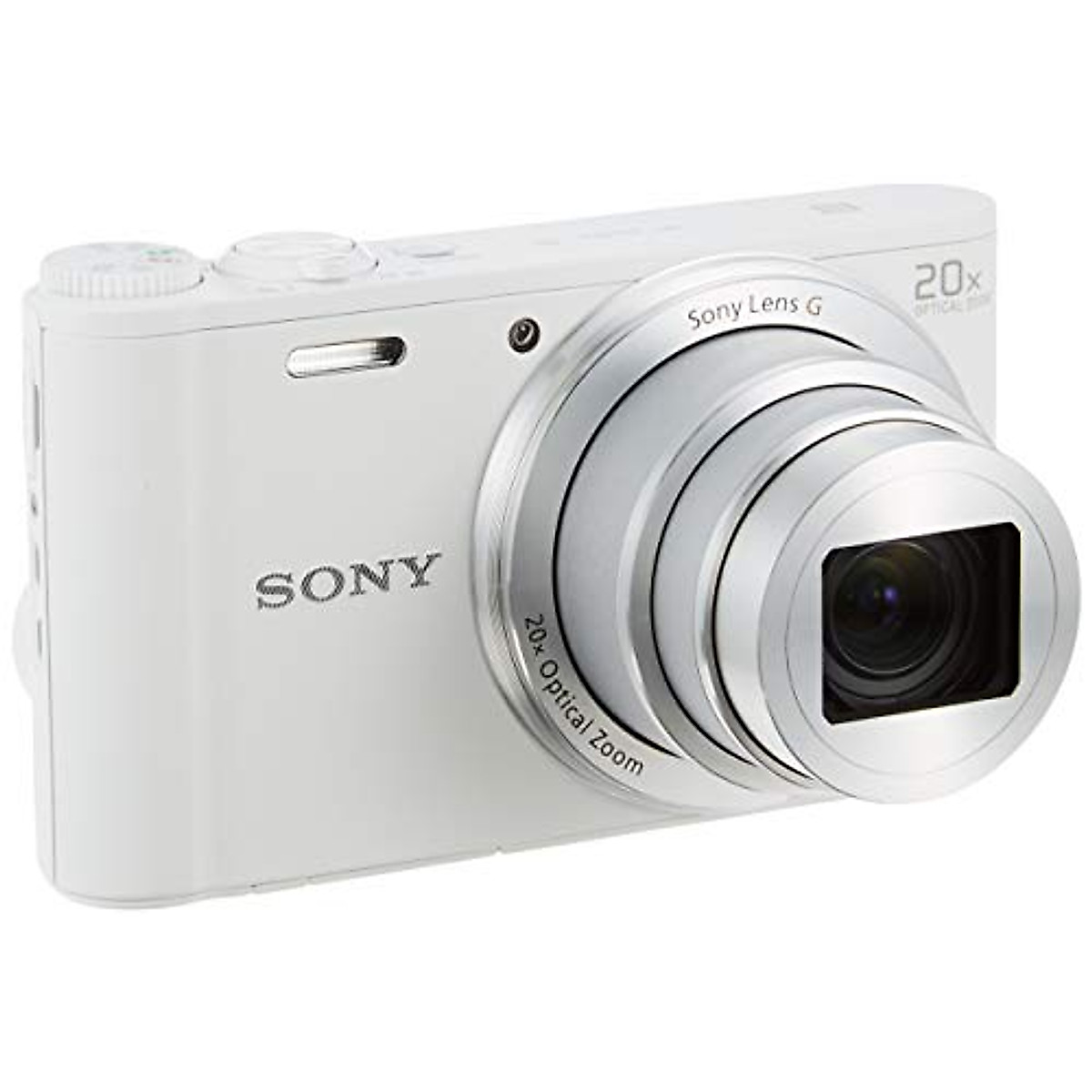 Sony DSCWX350 18 MP Digital Camera (White) (Renewed)