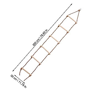 ibasenice 1Pc Six-Speed Climbing Ladder Adult Swings for Outside Kids Sports Toys Kids Swing playset Rope Ladder Long Rope Ladder Climbing Ladder for Kids Kid Climbing Toys Outdoor Plaything