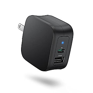 USB C Wall Charger 30W 2-Port Compact for iPhone 13 Charger Block with 18W Type C Power Delivery Foldable Power Adapter PD Compatible with iPhone 13 Pro Max Mini 12 iPad Pro AirPods Pro Galaxy Pixel