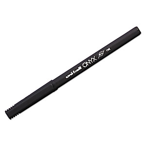 uni-ball Onyx Rollerball Pens Fine Point, 0.7mm, Black, 12 Pack