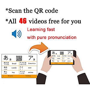 Hiragana and Katakana Syllabary Alphabet Japanese Flash Cards for Beginners - Katakana & Hiragana Flash Cards (Learning Video with Pure Pronunciation) (Classic Edition)