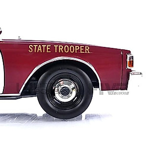 Greenlight 1987 Chevrolet Caprice Burgundy with Burgundy Interior Minnesota State Trooper Fargo (1996) Movie Artisan Collection 1/18 Diecast Model Car