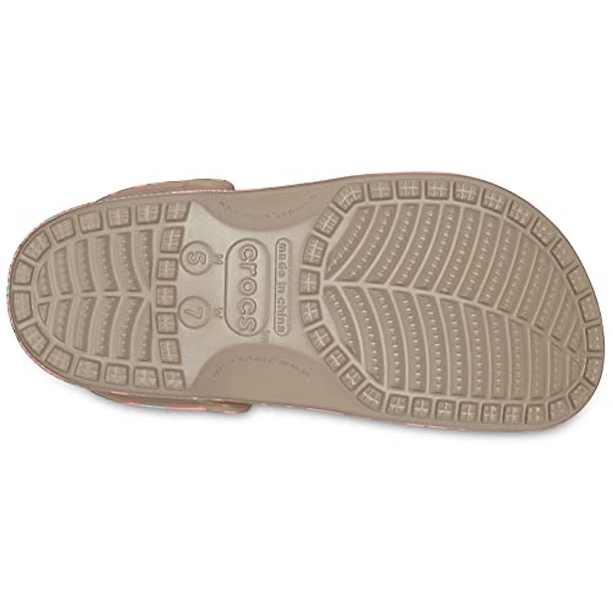 Crocs Unisex Classic Seasonal Print Clogs, Mushroom/Multi Flower, Numeric_9 US Men