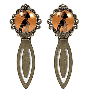 2 Piece African American Girls Bookmark, Vintage Style Book Markers for Book Lovers Writers Readers Teachers, Birthday Gifts for Women Men Teens