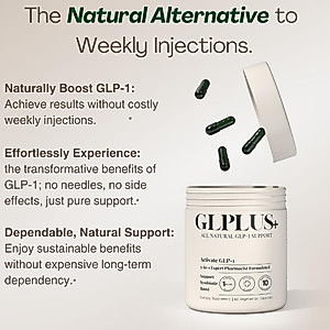 GLP-1 Supplement for Women and Men | Hunger & Metabolism Support - Expert Formulated to Support GLP1 Naturally | Probiotic and Prebiotic (60 Capsules)