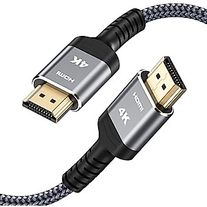 Highwings 4K60HZ 49 FT HDMI Cable Fiber Optic Long, Unidirectional 2.0 High-Speed HDMI Braided Cord Support HDR Video 4K 2160p 1080p 3D HDCP 2.2 ARC-Compatible with Ethernet Monitor PS4/3 Fire