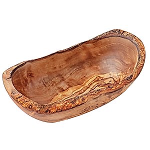 OLIVANERA olive wood rustic dipping bowl 5,5*2.5*2.5 inch,decorative wooden bowl, small wooden bowl, Handcrafted mixing Bowls for Serving Nuts Desserts Fruits, and Accent Decor Gifts for Any Occasion