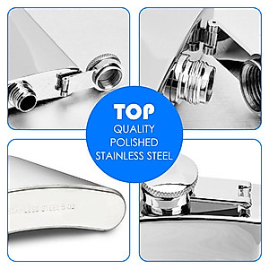 maxin 2 Packs Hip Flask with Funnel, 5oz and 8 oz tainless Steel Leak Proof Liquor Hip Flasks with Funnel for Storing Whiskey,Alcohol, Rum and Vodka