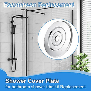 Escutcheon Replacement, for 16090 Moen Chateau Collection Shower Trim Kit, Compatible with One-Handle Tub and Shower Faucets, Chrome