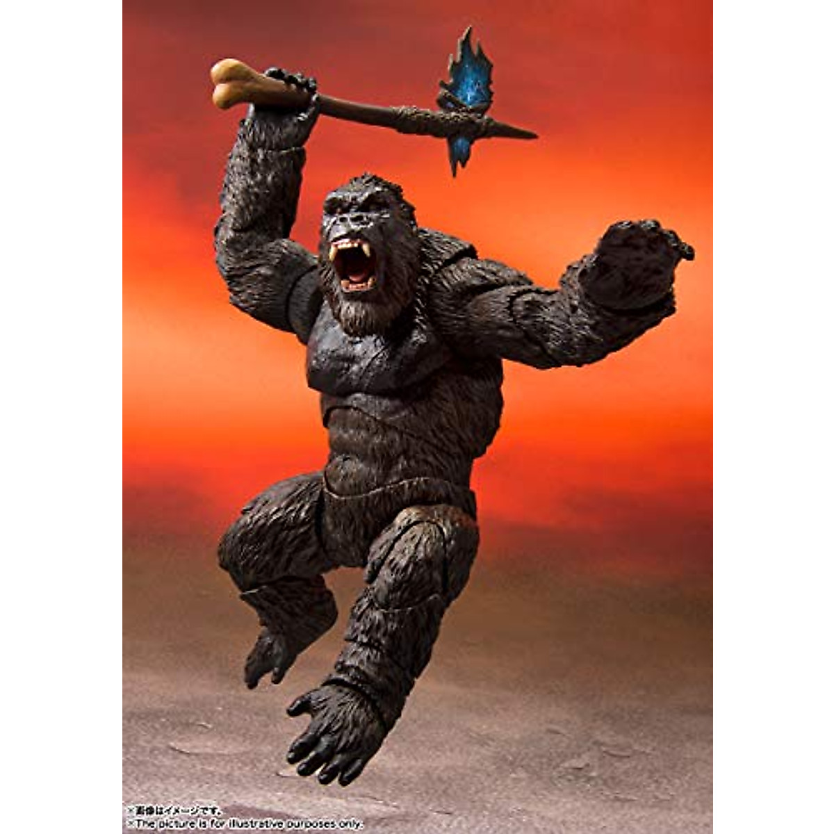 TAMASHII NATIONS - Godzilla VS. Kong - Kong from Movie Godzilla VS. Kong (2021), Bandai Spirits S.H.MonsterArts Action Figure