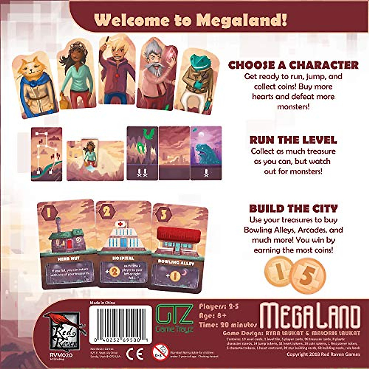 Red Raven Games Megaland, Multi-Colored