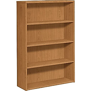 Hon 105534Cc 10500 Series Laminate Bookcase, Four-Shelf, 36W X 13-1/8D X 57-1/8H, Harvest