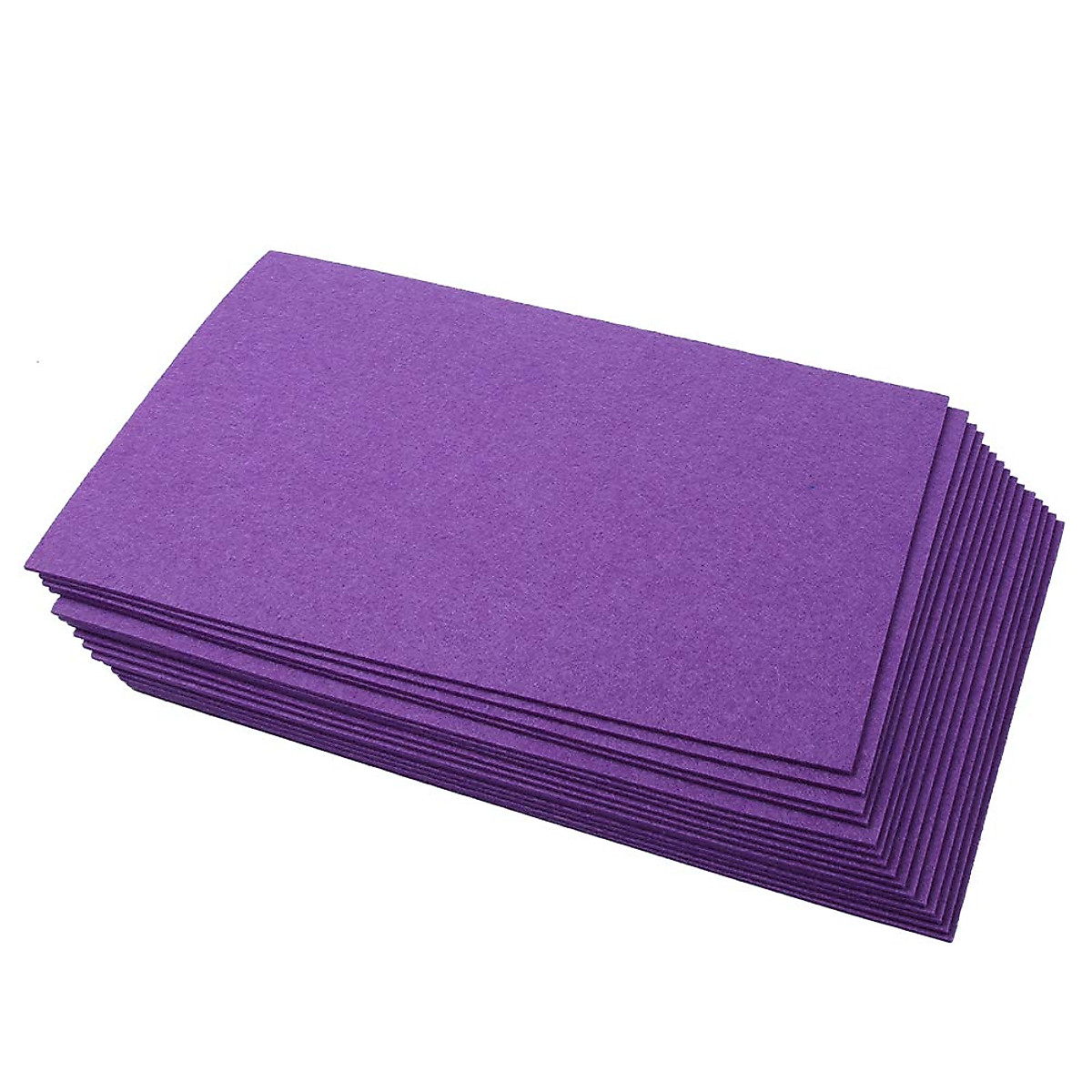 Polyester Felt Sheet Stiff 15 Sheets 20 x 30 cm(7-7/8 X 11-7/8 in 5/64 in Thick) (Medium Purple)