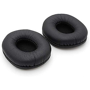 YunYiYi Leather Replacement Ear Pads Foam Earpads Pillow Cushions Covers Cups Repair Parts Compatible with VXI Blue Parrot B350XT Headset Headphones Black