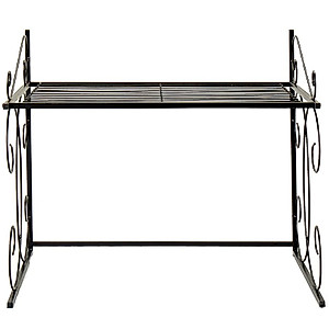 Over the Microwave Shelf - Kitchen Storage Organizer - Black