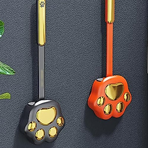 Cute Silicone Toilet Brush Wall Mount with Handle Bathroom Accessories Toilet Cleaner Brush Toilet Bowl Brush and Holder Set