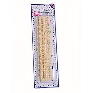 FMM Upper and Lower Case Art Deco Letters & Numbers Cutters Set