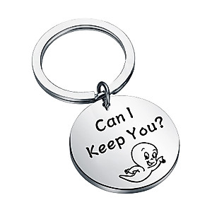 FAADBUK Cartoon Inspired Gift Ghost Keychain Can I Keep You Halloween Horror Gift (Can I Keep You)