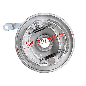 WPHMOTO Front Drum Brake Wheel Hub Assembly 3 Stud Drum Brake Housing Left & Right for 50cc 70cc 90cc 110cc 125cc ATV Quad Four-Wheeler Motorcycle