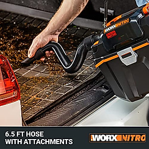 WORX Nitro WX031L 20V 2.1 Gal Cordless Wet/Dry Vacuum, Black